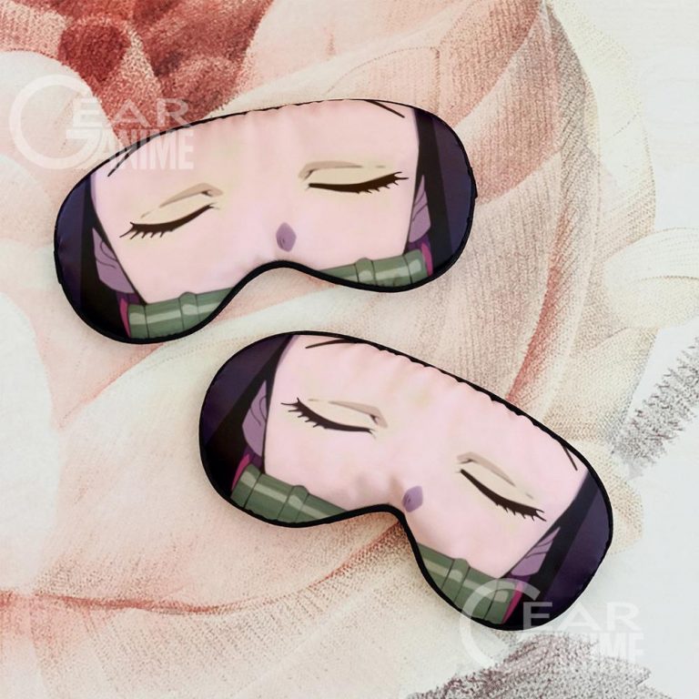 Nezuko Eye Mask Demon Slayer Anime Eye Mask - Demon Slayer Stuff