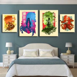 Demon Slayer Poster Animation Art Wall Decor Paintings - Demon Slayer Stuff