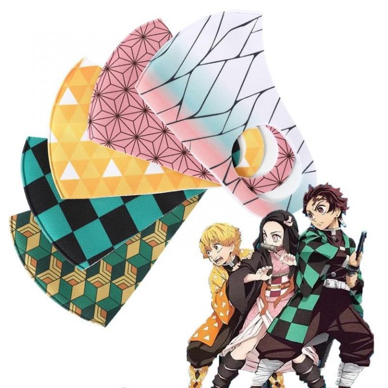 Demon Slayer Handmade Face Masks Handmade Cosplay - Demon Slayer Stuff