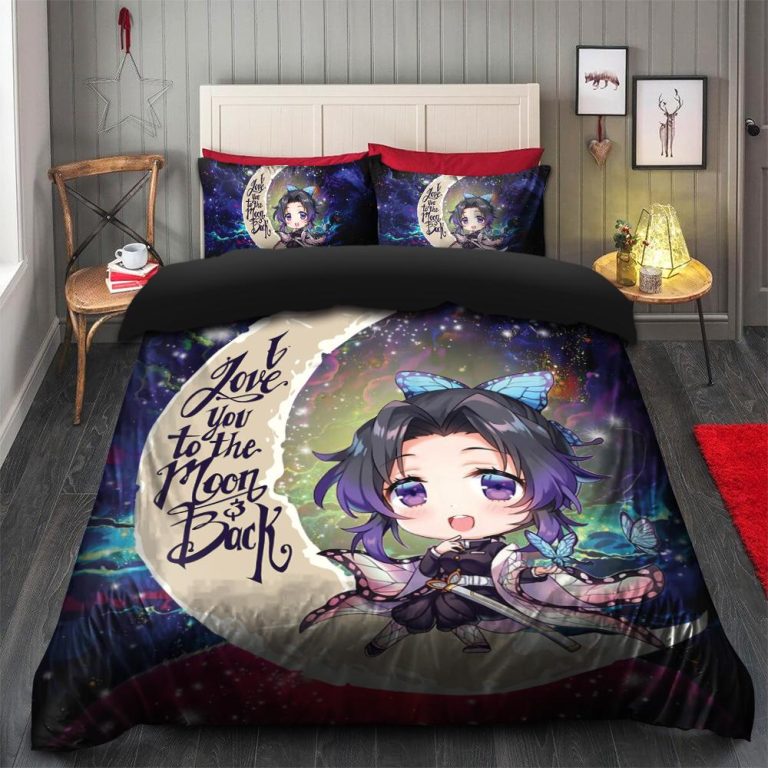 Demon Slayer Shinobu Moonlight Bedding Set - Demon Slayer Stuff