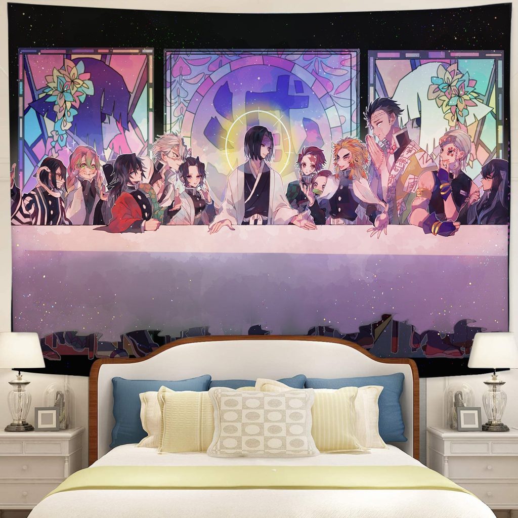 Kimetsu No Yaiba Demon Slayer Hashira Anime Tapestry - Demon Slayer Stuff